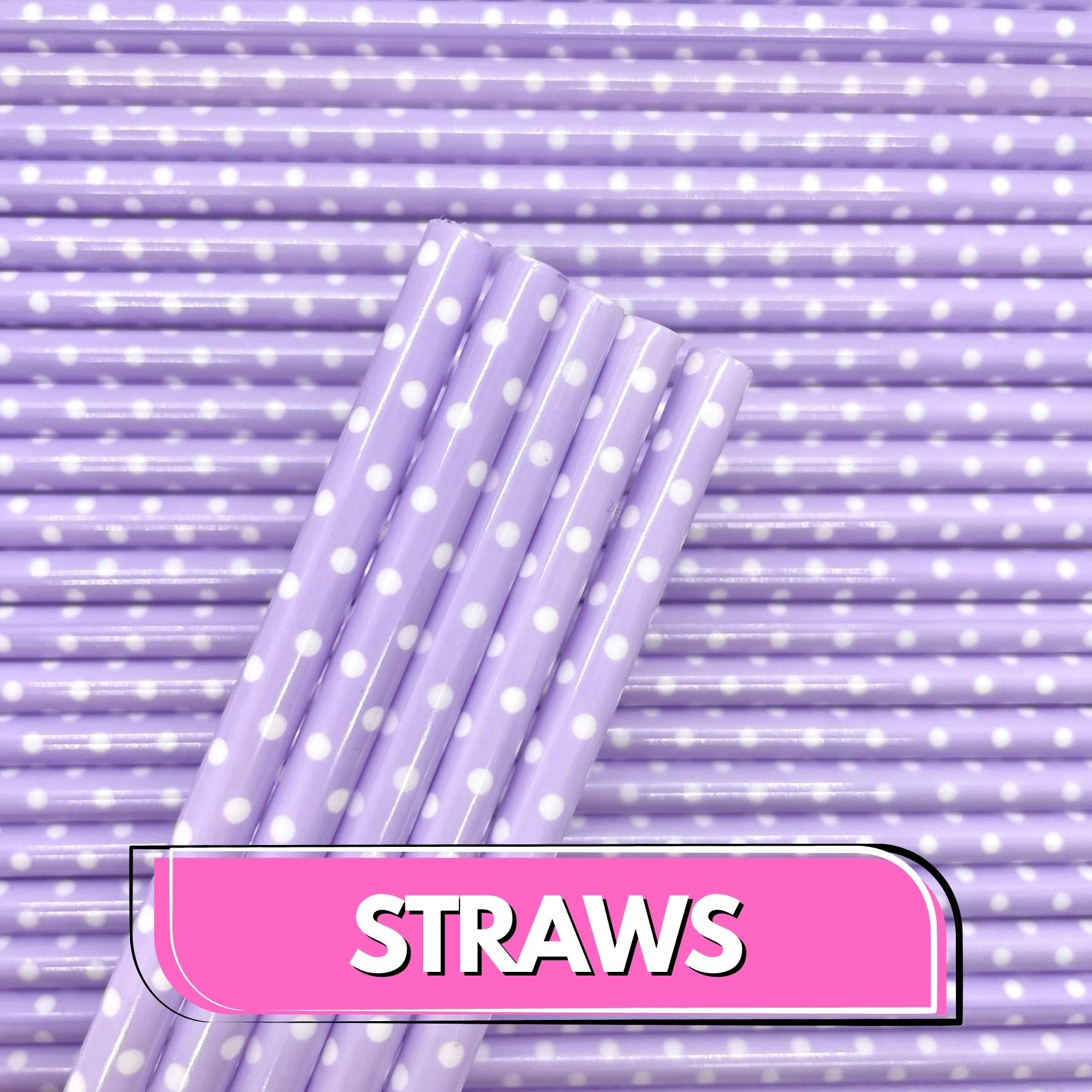 Reusable Plastic Printed & Glitter Straws | Cold Cup Crafting | Blanks ...
