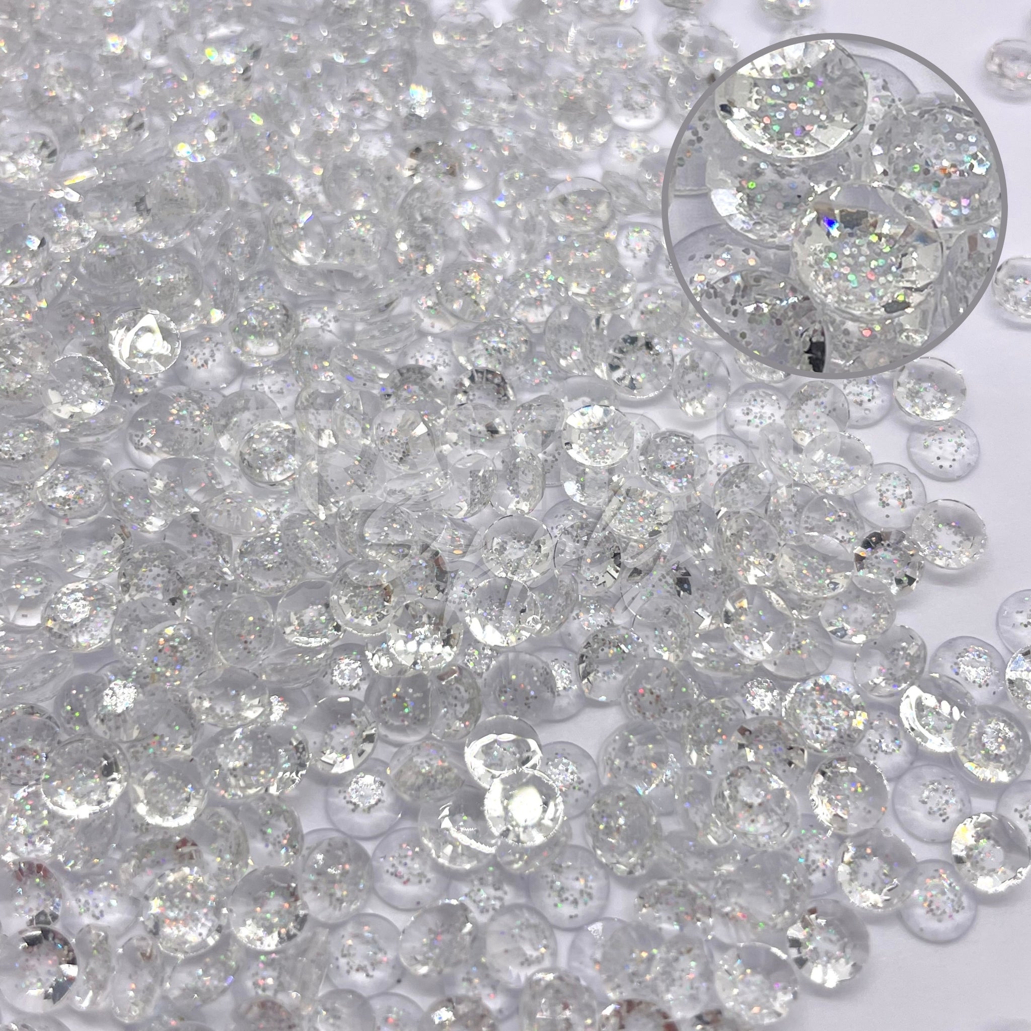 Starry Glitter Rhinestones | Flat Back | Resin | UK Wholesale ...