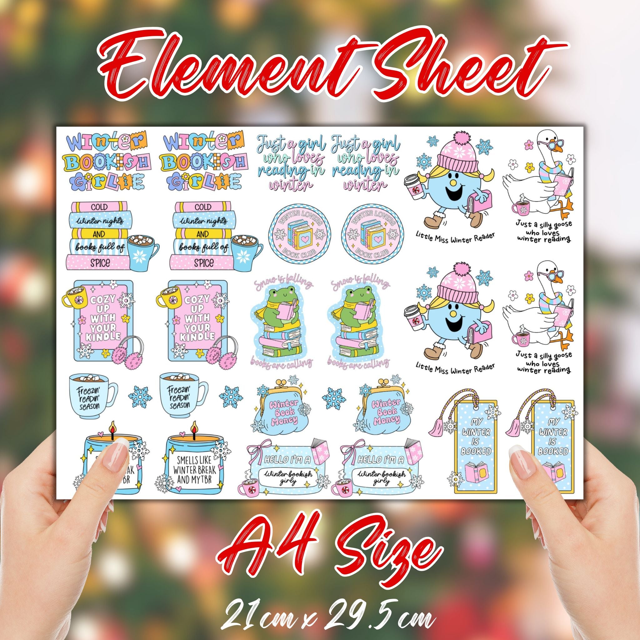 Christmas UVDTF Prints | Transfer Stickers | Cozy Reading Books ...