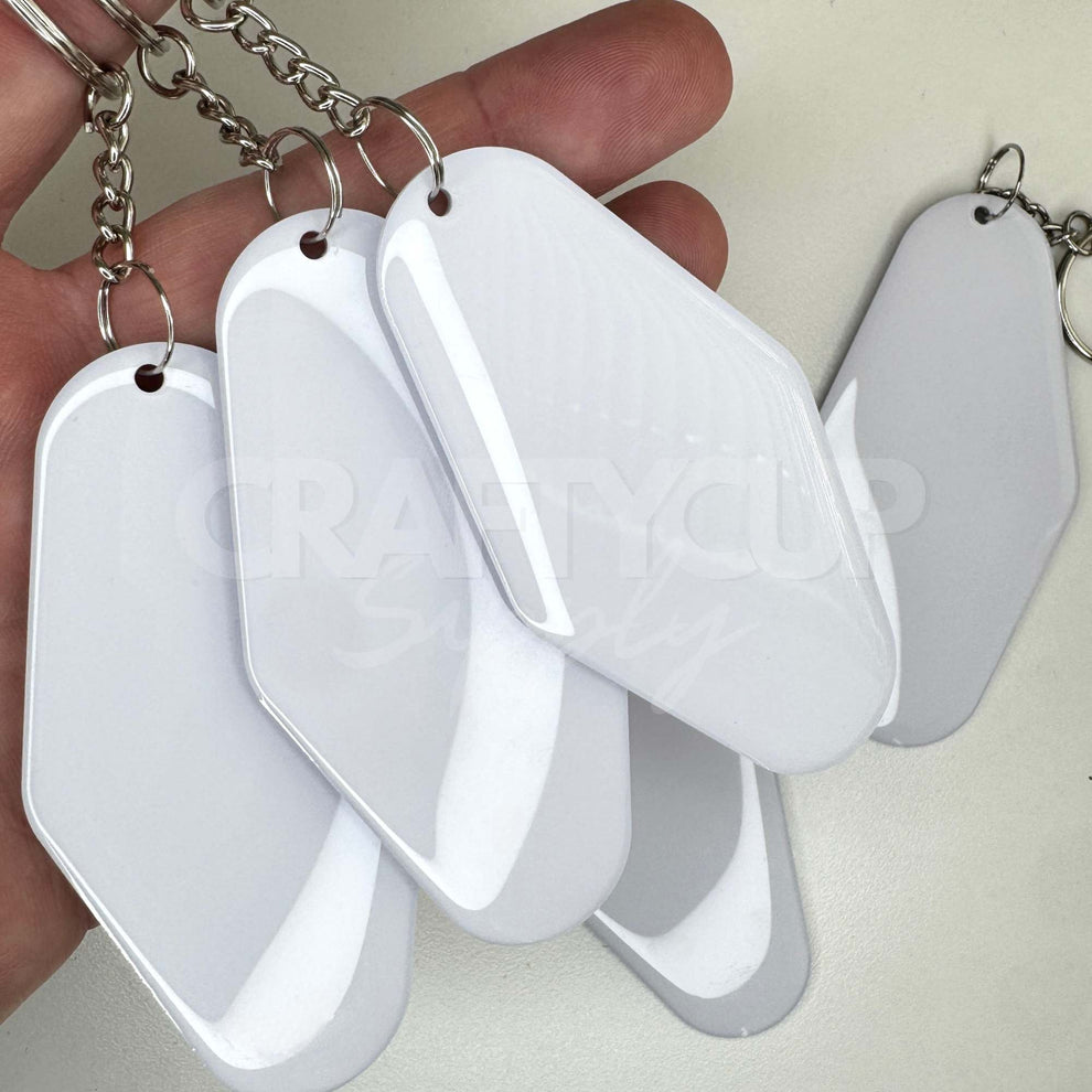 Motel NFC Programmable Keyring | Keychains - White – CraftyCupSupply