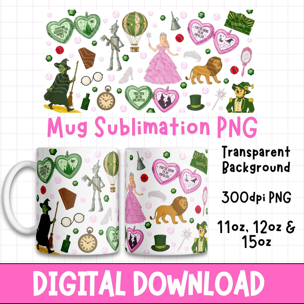 Enchanted Rivalry Wicked Design Digital Download Mug Wrap PNG ...