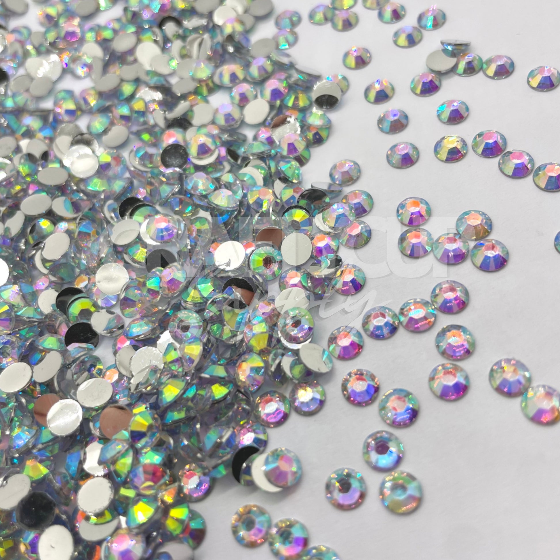 Enchanted AB Rhinestones | 5mm | (SS20) Flat Back Rhinestones | UK ...