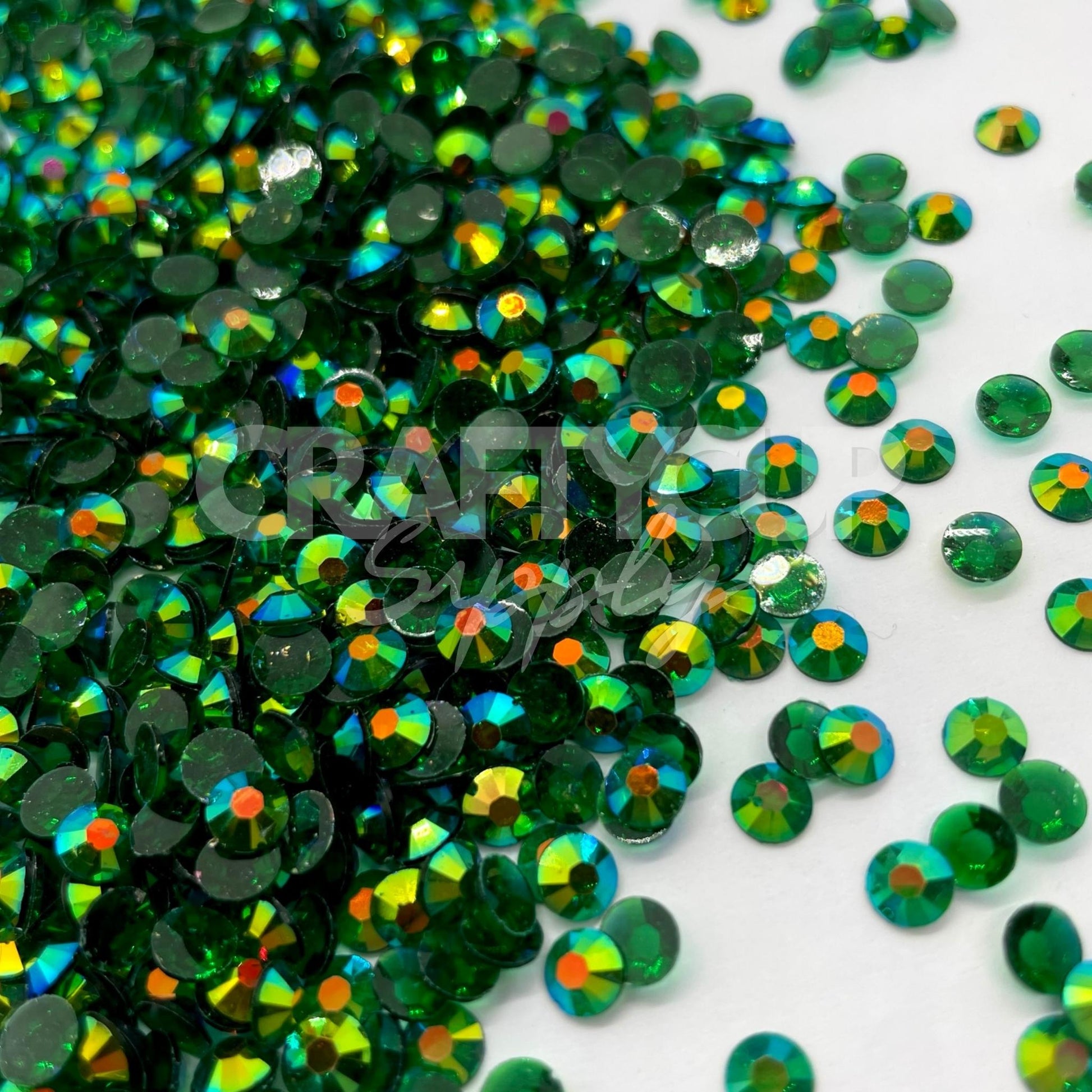 Emerald Green AB 5mm (SS20) Non Hot Fix Rhinestones | UK Wholesale ...
