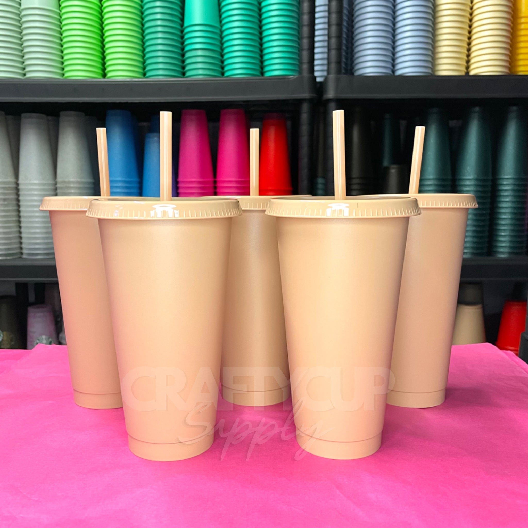 Coffee Brown Cold Cup Blanks | Cups for Vinyl | Wholesale | 24oz ...